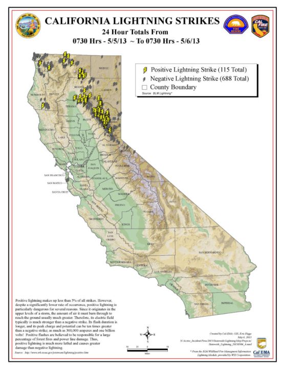 Cal EMA: First Fire, Now Lightning Strikes - California Statewide Law ...