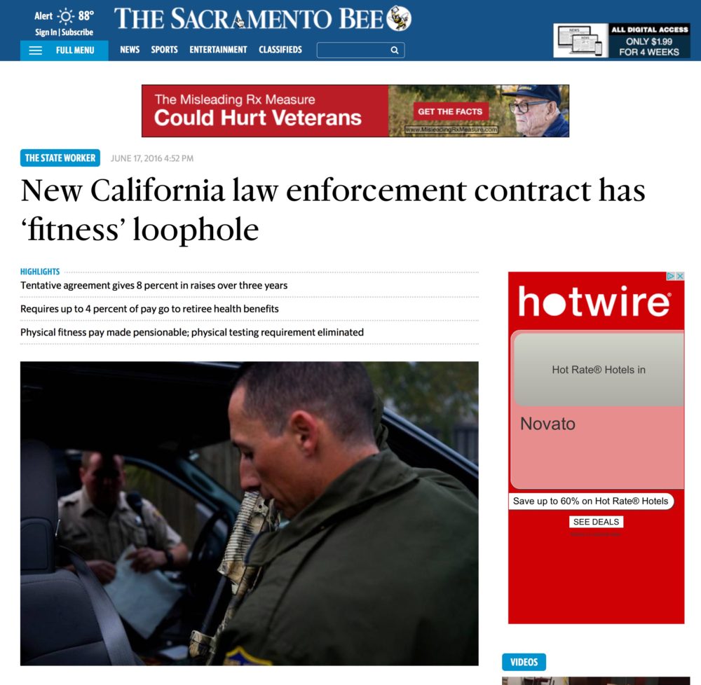 In The News - New California law enforcement contract has ‘fitness ...